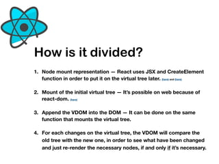 The virtual DOM and how react uses it internally | PPT