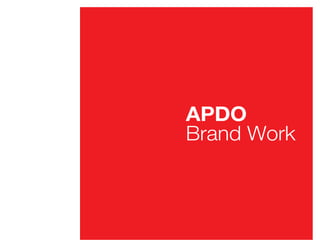 APDO Brand Work | PDF | Business | Business and Finance