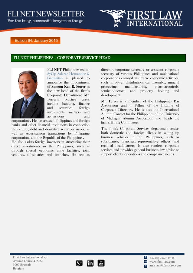 FLI News - Jan 2015 | PDF