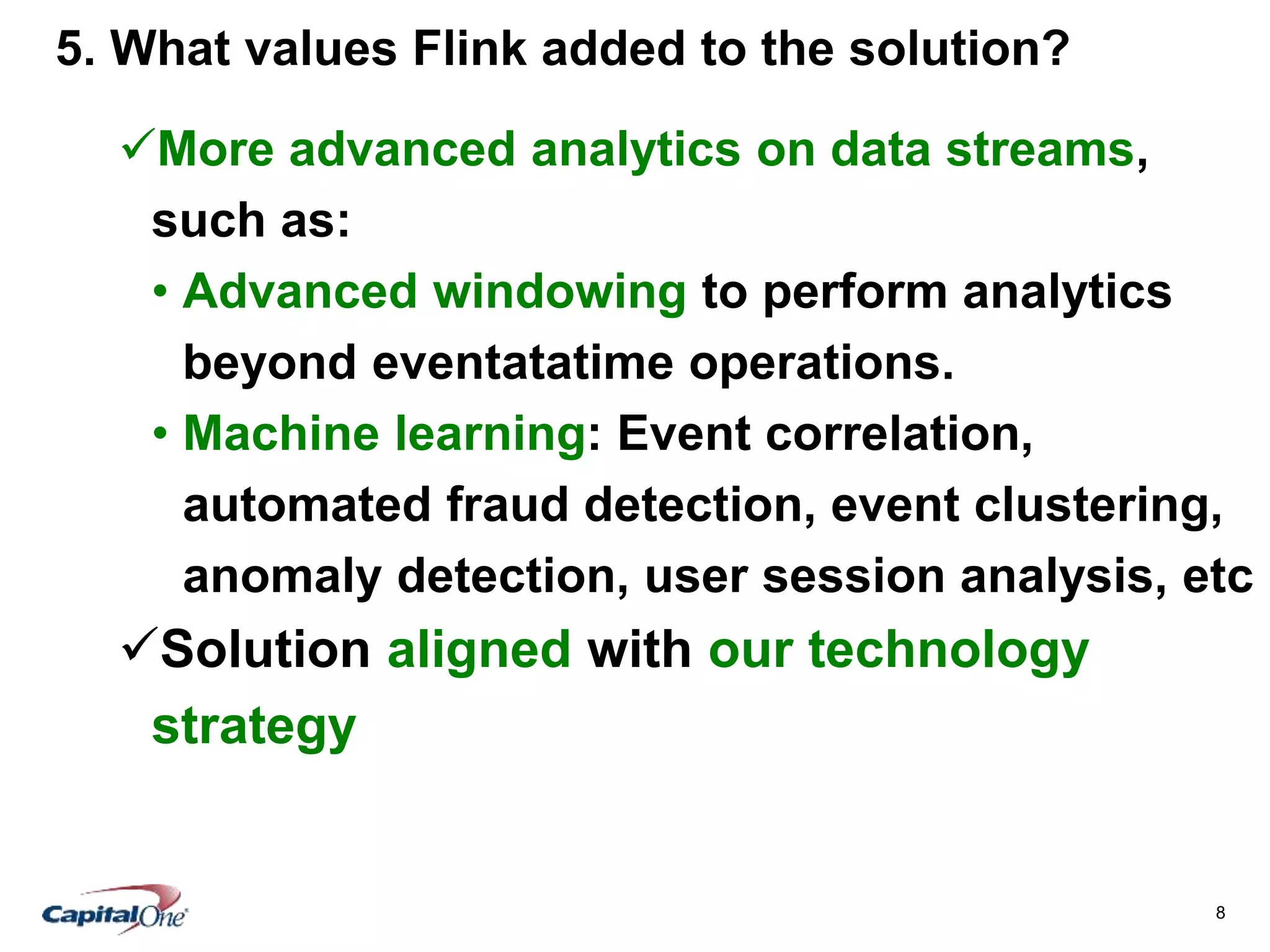 Flink Case Study: Capital One | PPTX