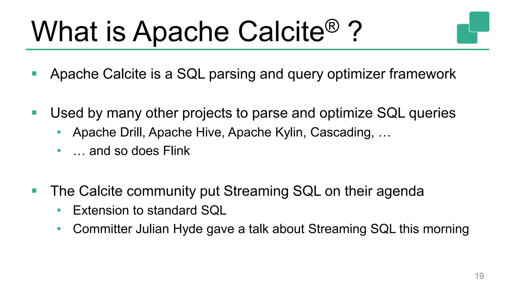 Taking a look under the hood of Apache Flink's relational APIs. | PPTX | Databases | Computer ...