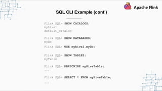 Flink and Hive integration - unifying enterprise data processing systems | PPT