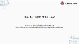 Flink and Hive integration - unifying enterprise data processing systems | PPT