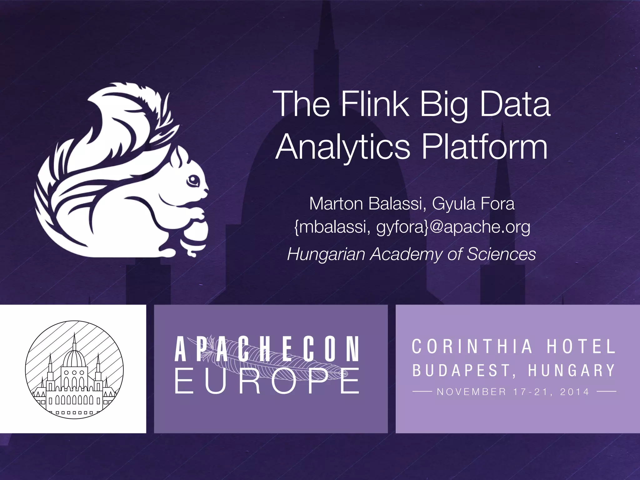 Flink Apachecon Presentation | PPT