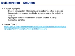 Flink Batch Processing and Iterations | PPT