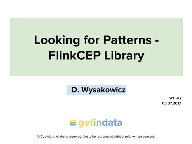 Flink Complex Event Processing | PDF