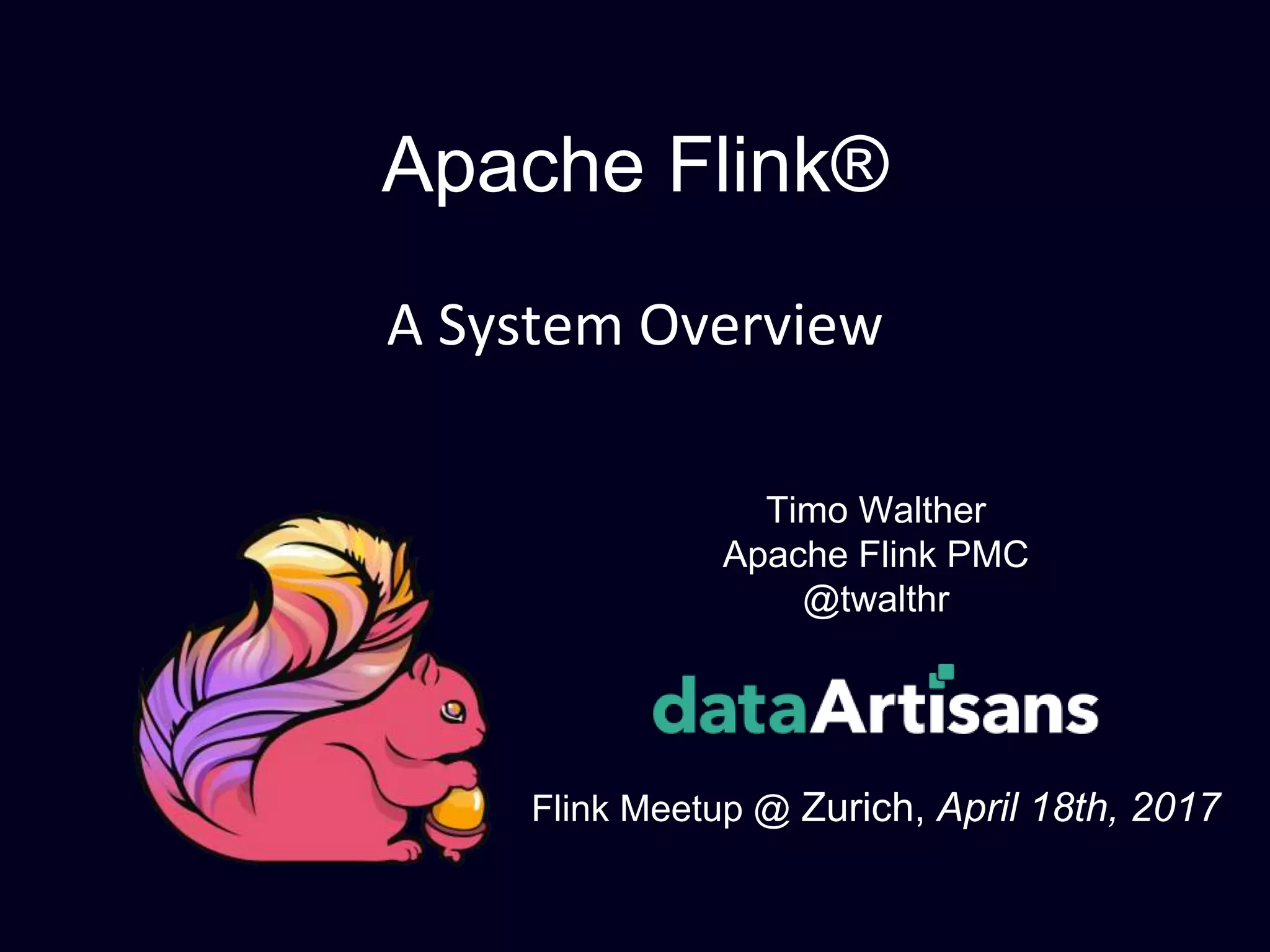 Flink System Overview | PPT
