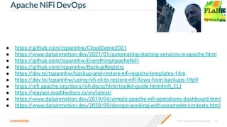 Flink sql for continuous sql etl apps & Apache NiFi devops | PPT