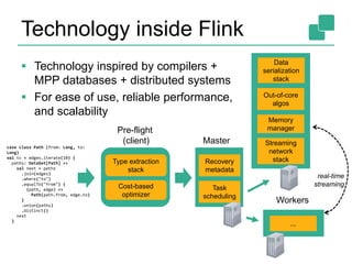 January 2015 HUG: Apache Flink: Fast and reliable large-scale data processing | PPT