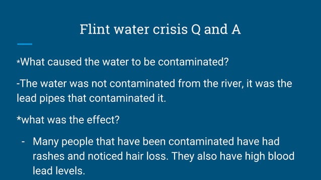 Flint water crisis presentation | PDF | Chemistry | Science