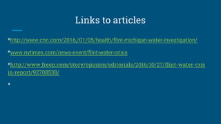 Flint water crisis presentation | PDF