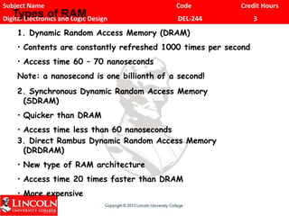 Flip flop& RAM ROM | PPT