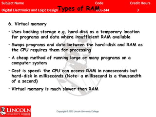 Flip flop& RAM ROM | PPTX