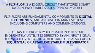 FLIP-FLOP-CIRCUIT-ELECTRONICS- QUARTER 2 | PPT