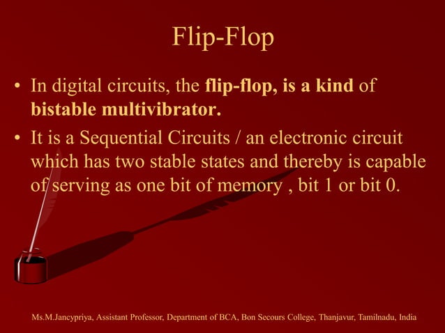 Flip Flop and Its Types | PPT Flip Flop and Its Types | PPT