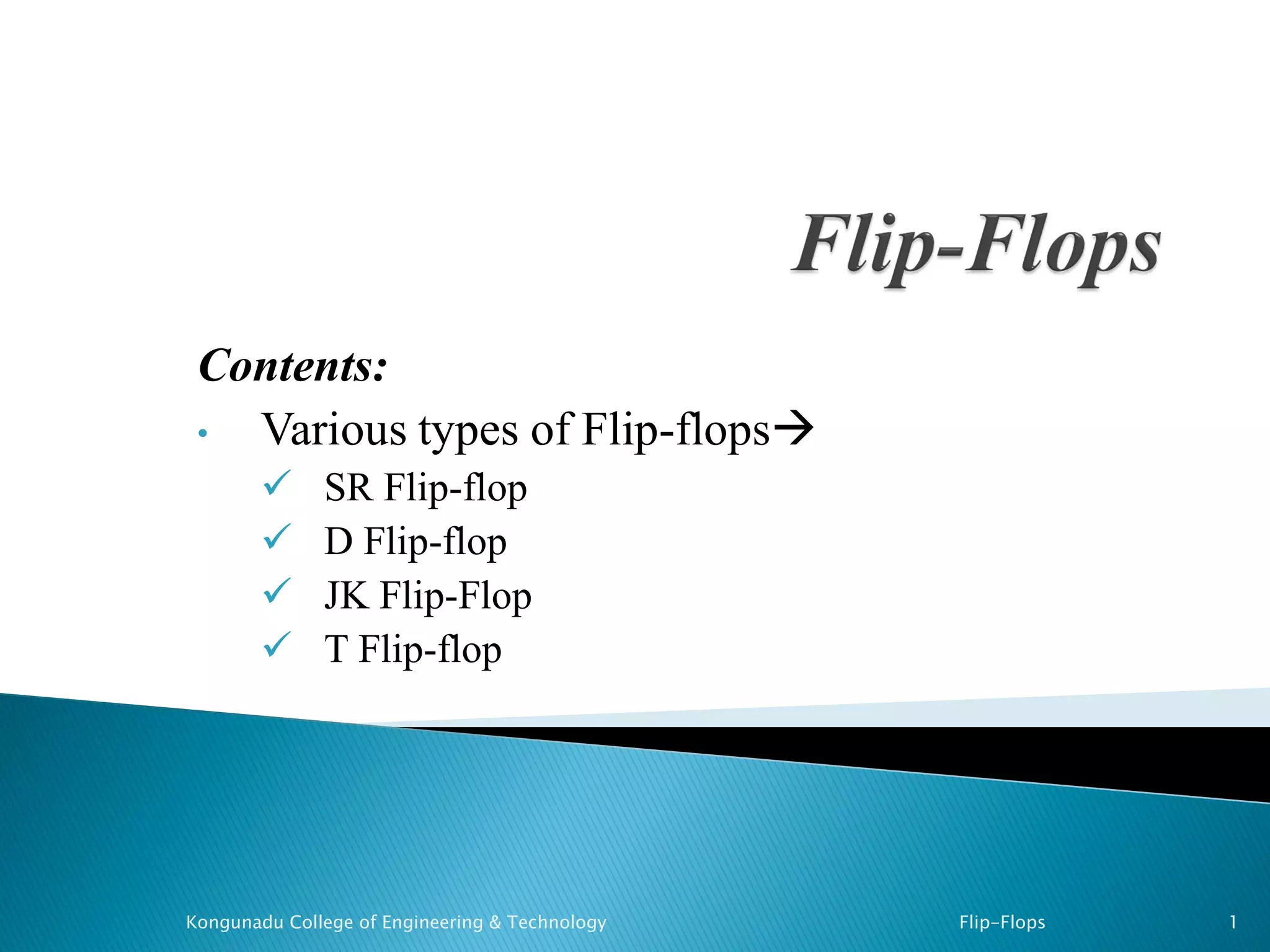 Flip flops | PDF | Consumer Electronics | Technology & Computing
