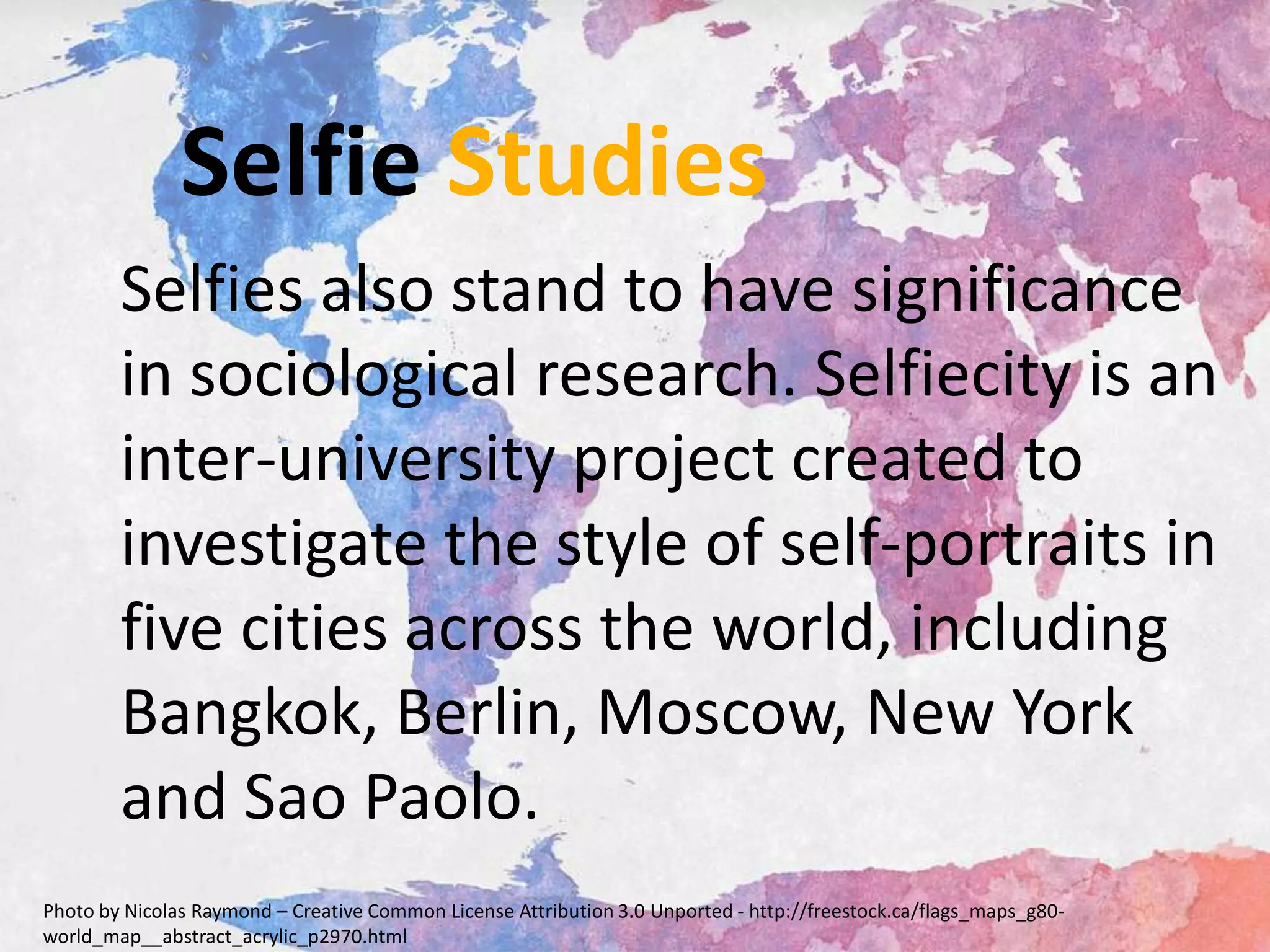 Sociological Impact of Selfies | PPTX