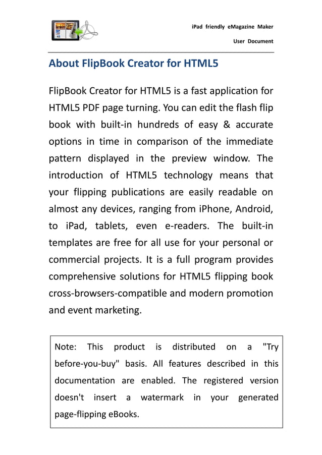 Flip book creator-for-html5-manual | PDF
