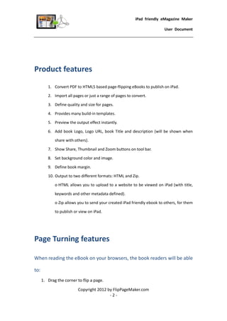 Flip book creator-for-html5-manual | PDF