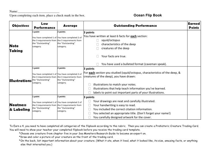 Flip Book Animation Rubric at Claire Fahey blog