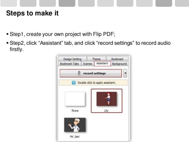 How to create audio page flip publications with Flip PDF