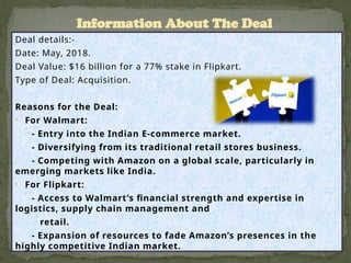 FLIPCART AND WALMART MERGER and its PPT.pptx