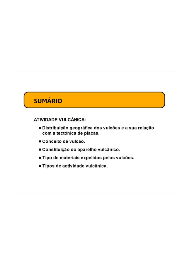 Flipchart vulcanismo | PDF