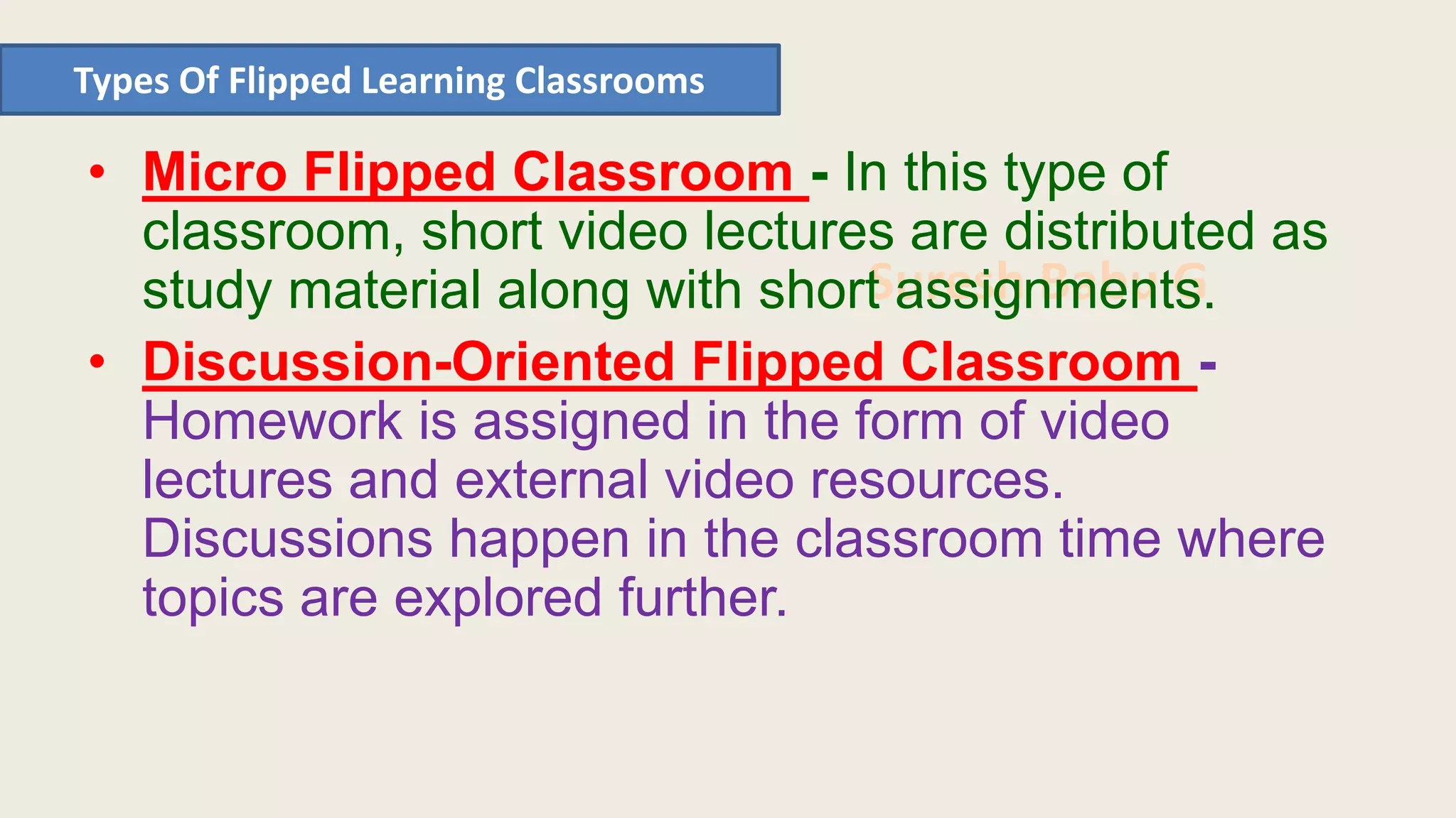 Flipped Class Room | PPTX