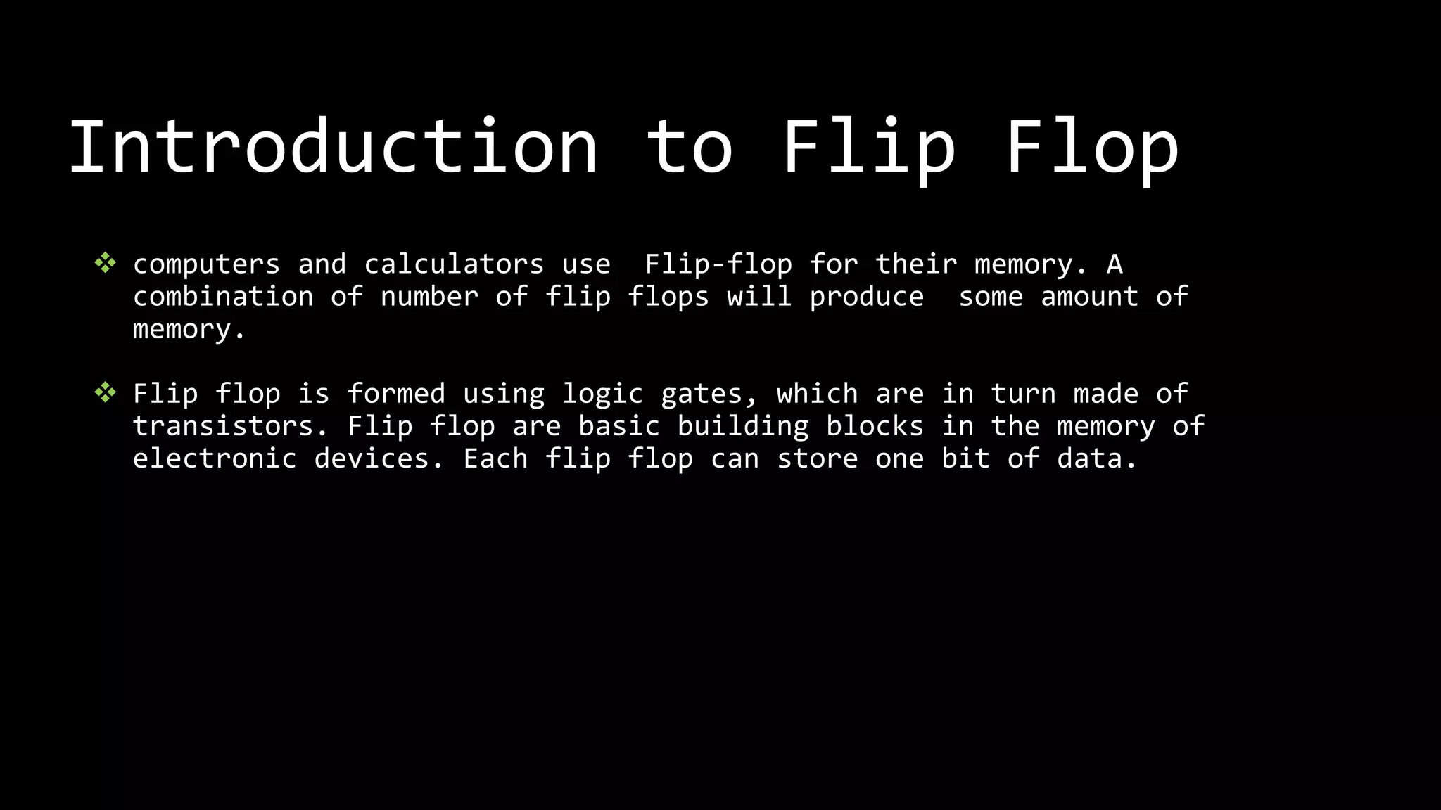 Flip flop | PPTX