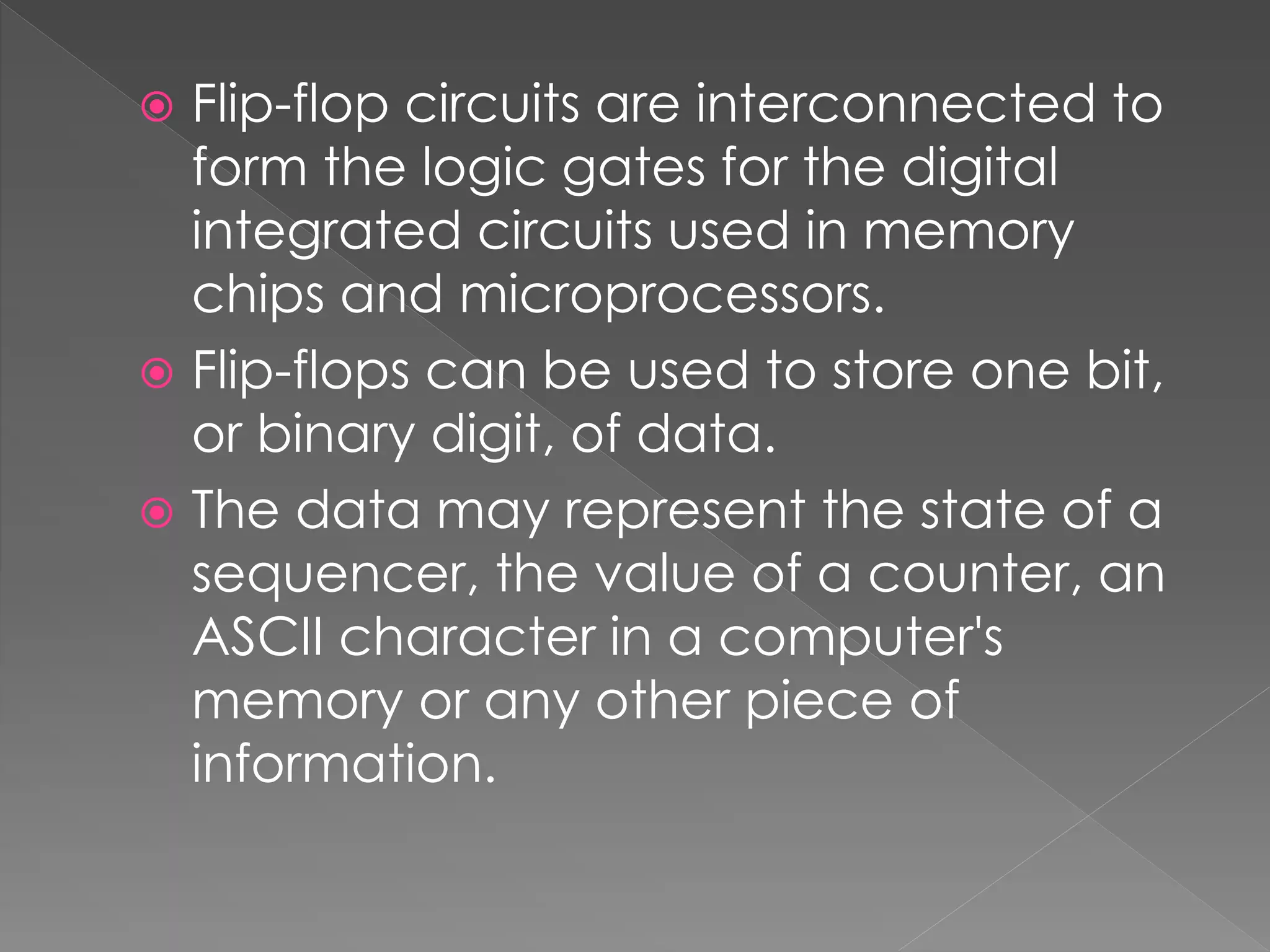 What are Flip Flops and Its types. | PPT