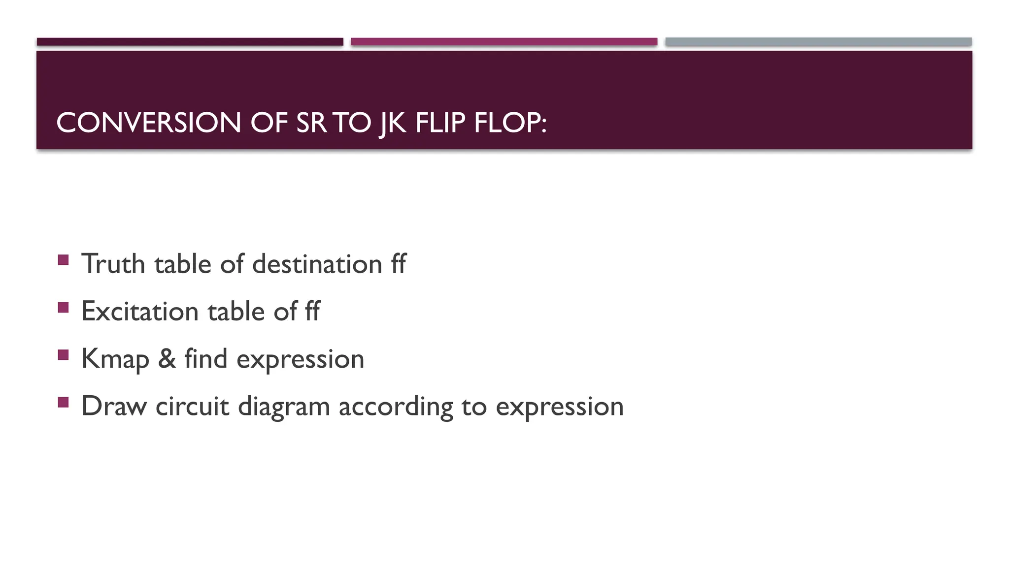 FLIP FLOPS jk flipflops.d flip flop,t flip flop | PPTX