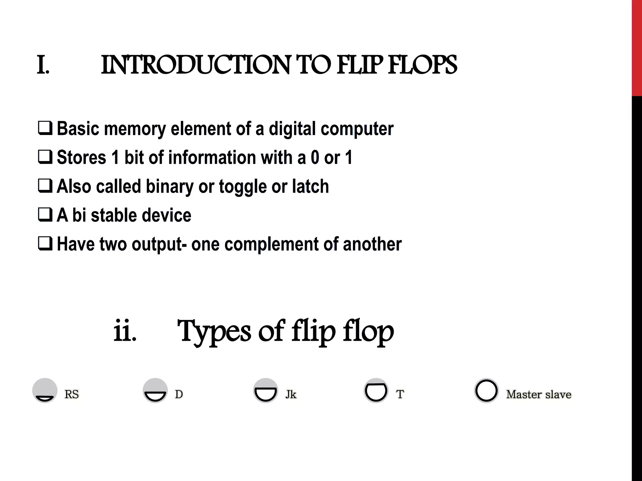 Flip flops and registers | PPTX