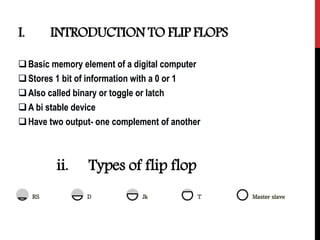 Flip flops and registers | PPTX