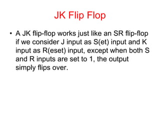 Flip Flops sequential circuit and types | PPT | Programming Languages | Computing