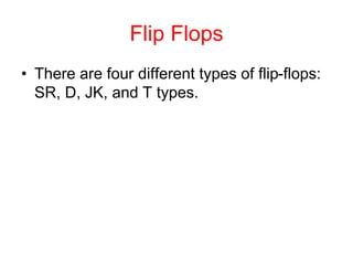 Flip Flops sequential circuit and types | PPT