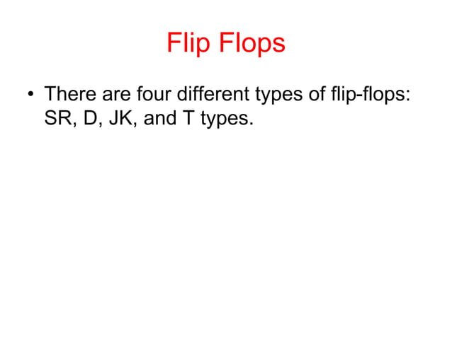 Flip Flops Sequential Circuit And Types Ppt Programming Languages