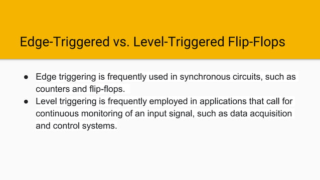 FLIP FLOP TRIGGERING.pptx | Consumer Electronics | Technology & Computing