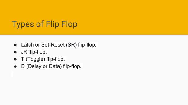 FLIP FLOP TRIGGERING.pptx | Consumer Electronics | Technology & Computing