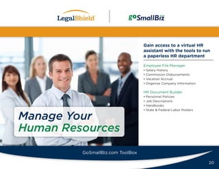 LegalShield Small Biz Plan | PPT