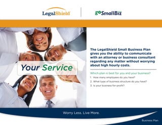 LegalShield Small Biz Plan | PDF