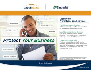 LegalShield Small Biz Plan | PPT
