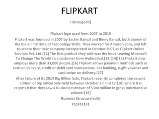 Flipkart presentation | PPT
