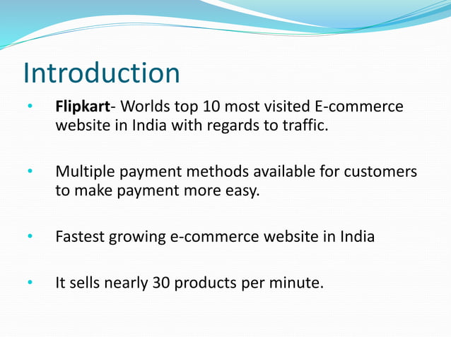 Presentation On Flipkart | PPTX