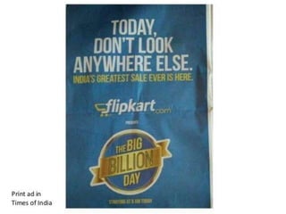 Flipkart integrated marketing communication ppt | PPTX | Internet | Computing
