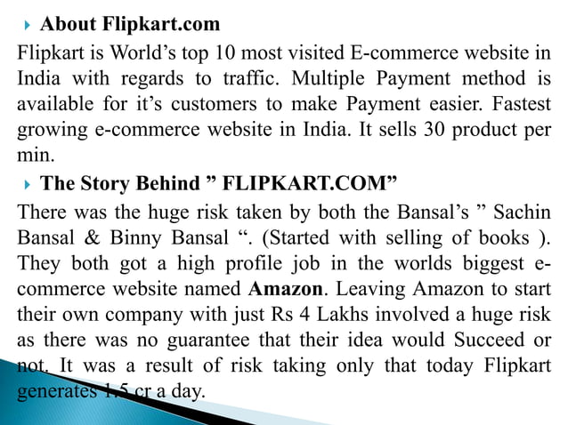 Flipkart integrated marketing communication ppt | PPT