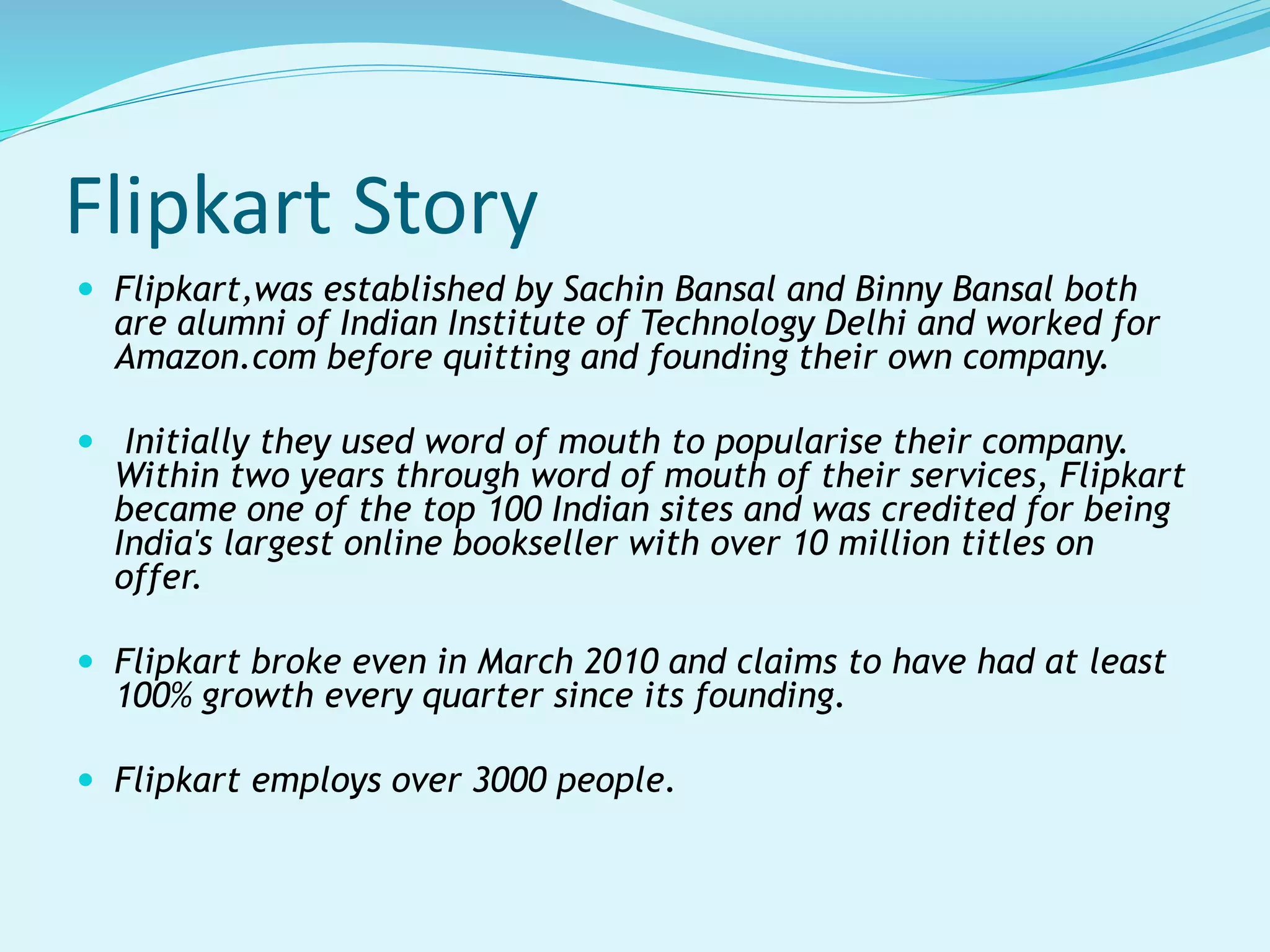 a presentation on flipkart | PPTX