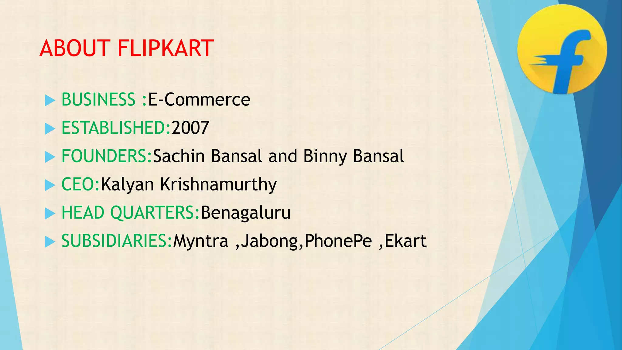 Flipkart | PPTX