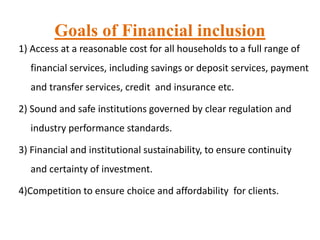 Financial inclusion ppt Md.Arslan and Shweta | PPT | Free Download