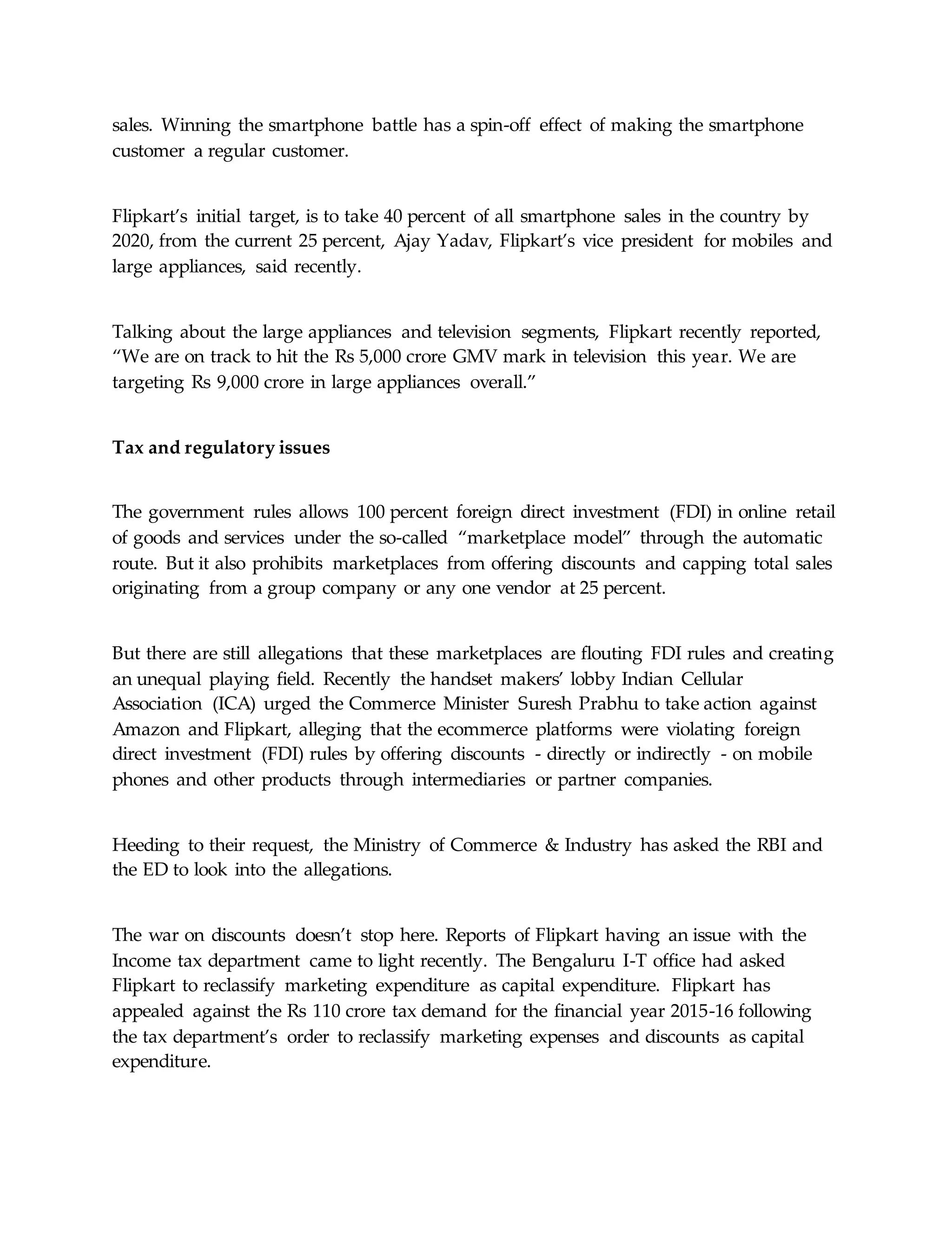 Flipkart history and valuation over the years | DOCX