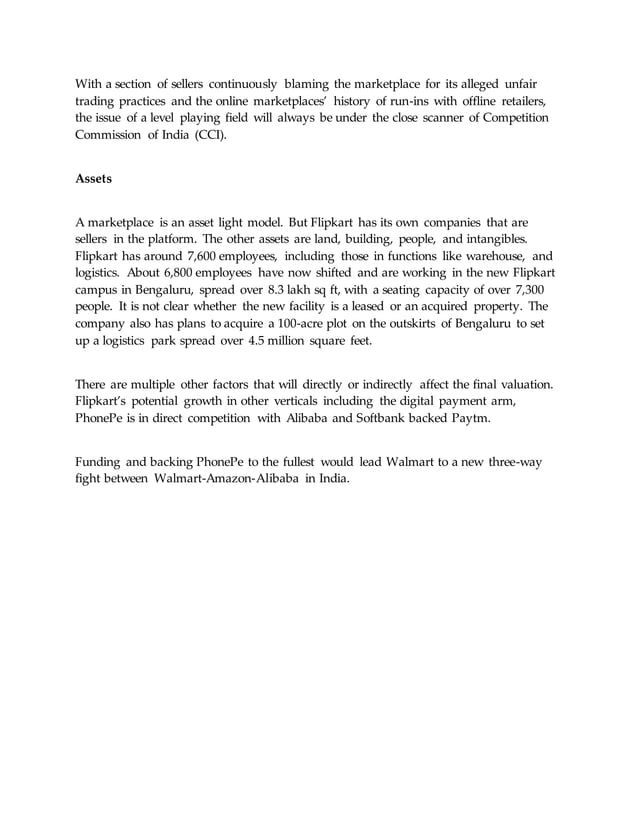 Flipkart history and valuation over the years | DOCX